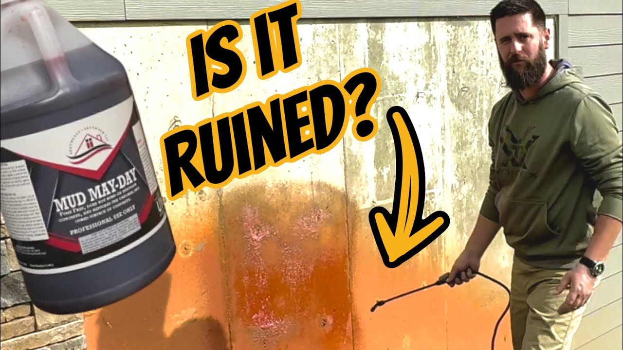 How To Remove Mud Stains From A Concrete Wall – Southeast Softwash