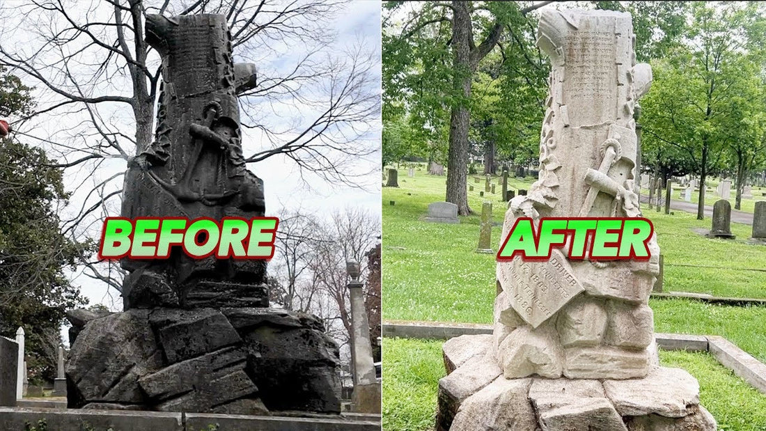 Cleaning The 200 Year Old Headstone Of William Driver! – Southeast Softwash