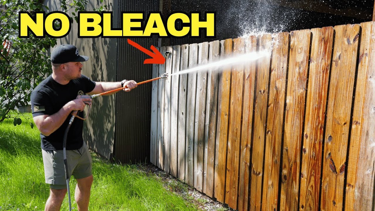 How To Pressure Wash A Wood Fence (No Bleach) – Southeast Softwash