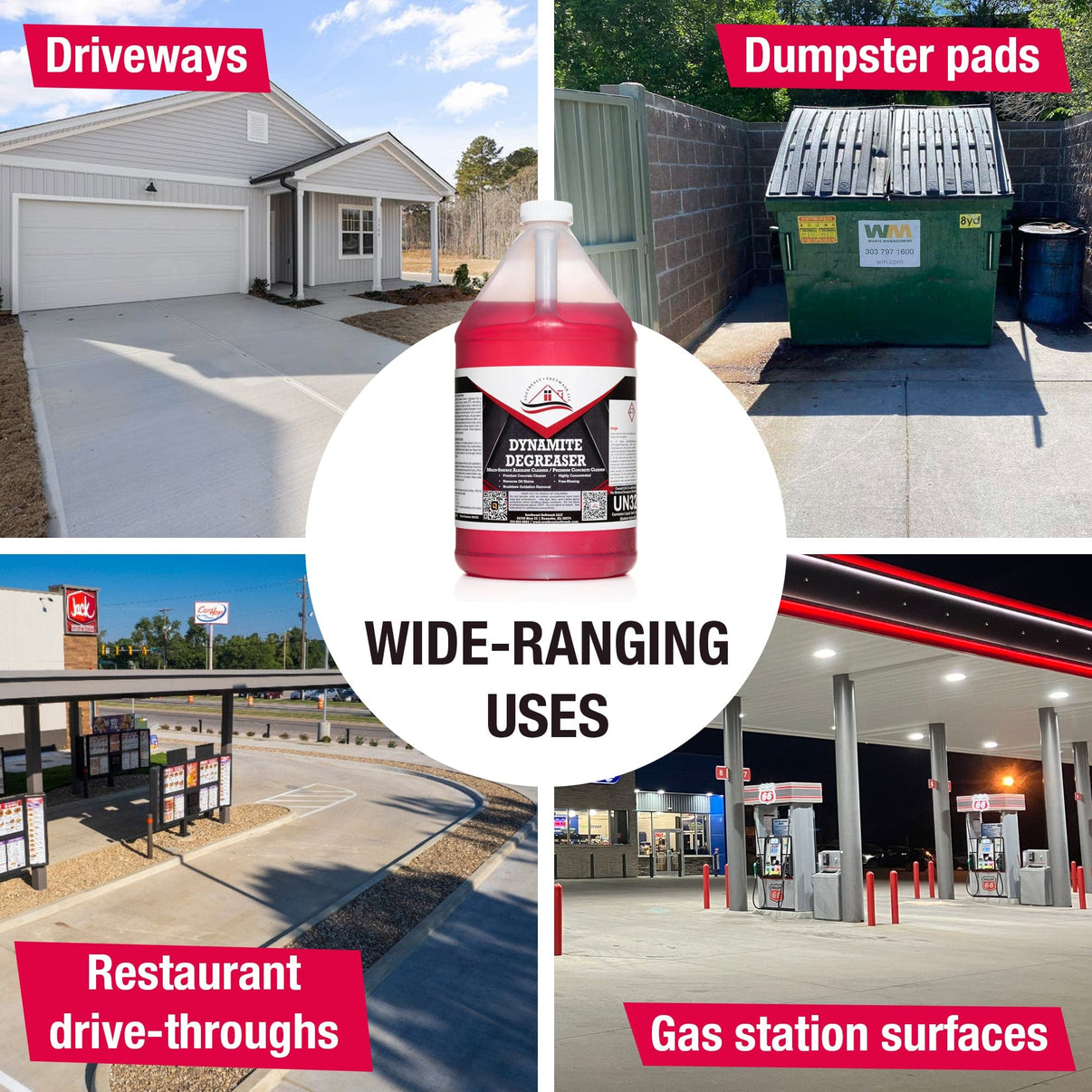 Dynamite Degreaser - Alkaline Cleaner for Tough Stains – Southeast Softwash