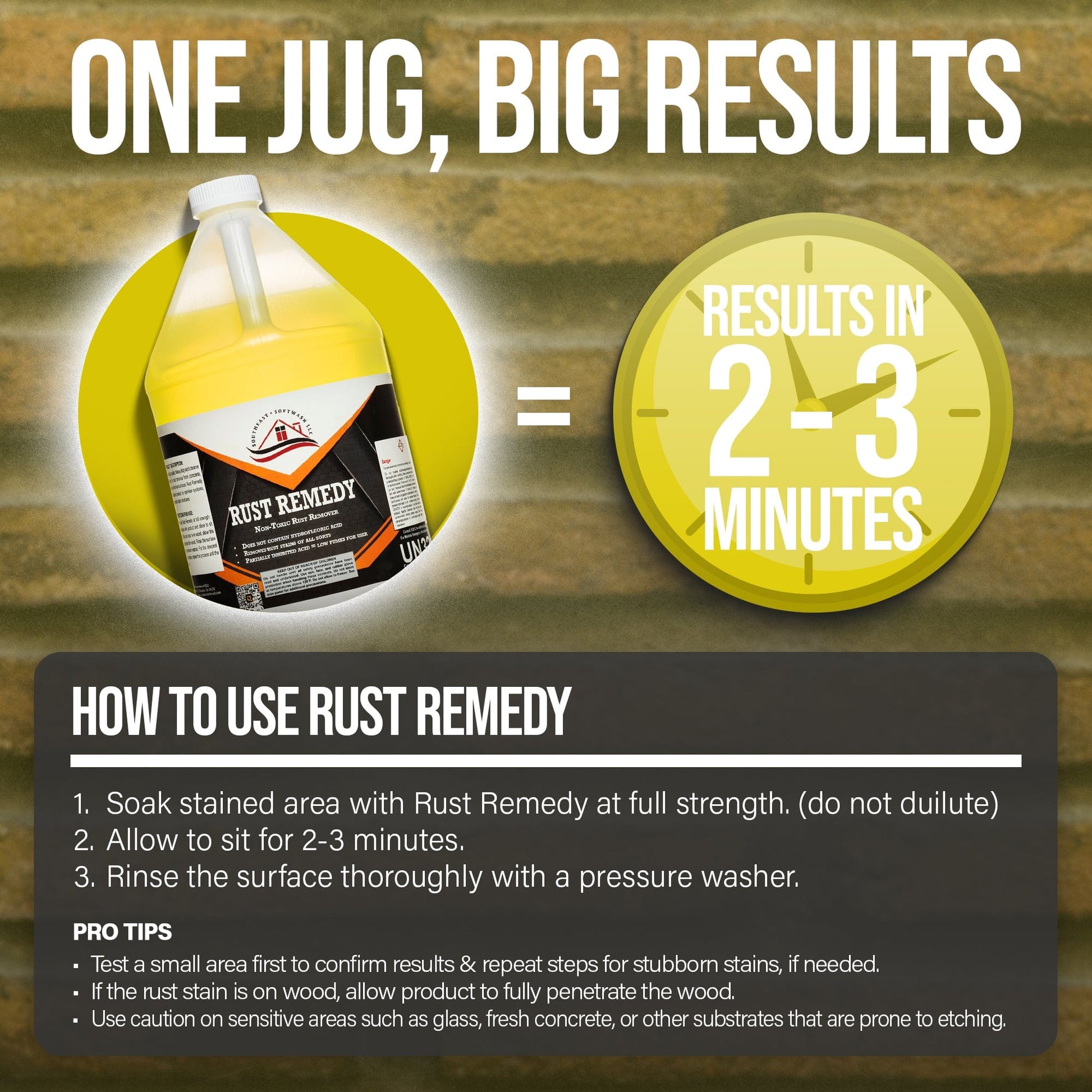 Rust Remedy - Shippable Hazmat Rust Stain Remover – Southeast Softwash