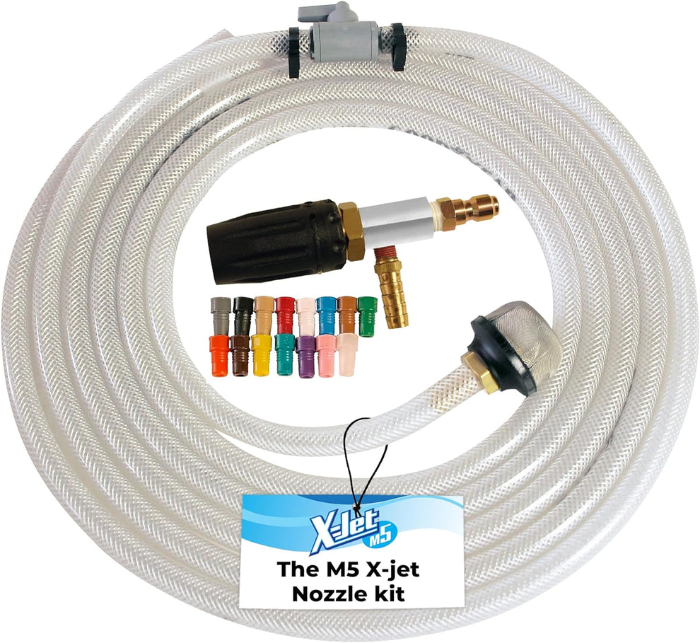 8 GPM X-Jet M5 Adjustable Pressure Washer Nozzle Kit – Southeast Softwash